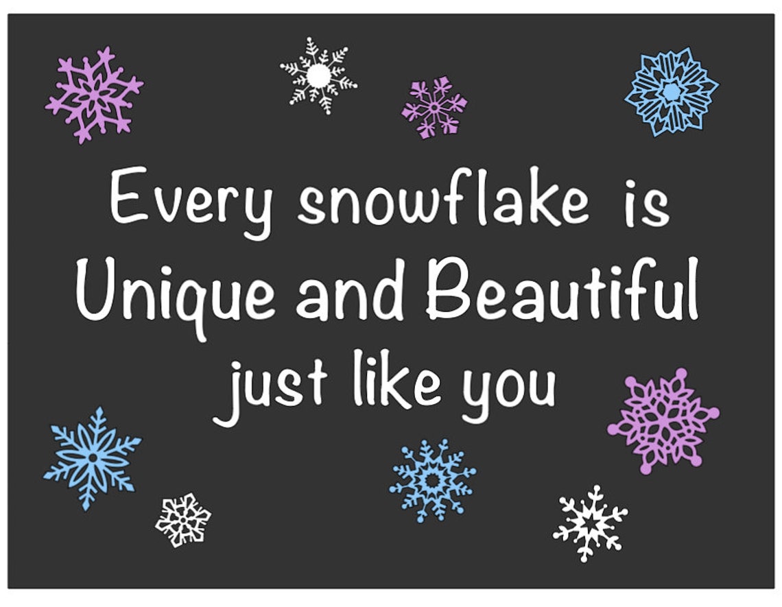 Winter Bulletin Board Cutouts Snowflake Bulletin Board - Etsy