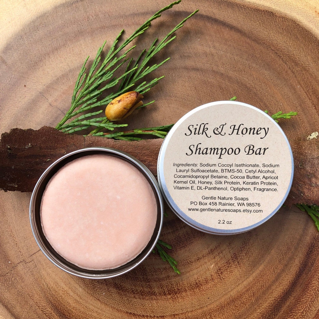 Cedarwood Essential Oil Silk & Honey Shampoo Bar - Etsy
