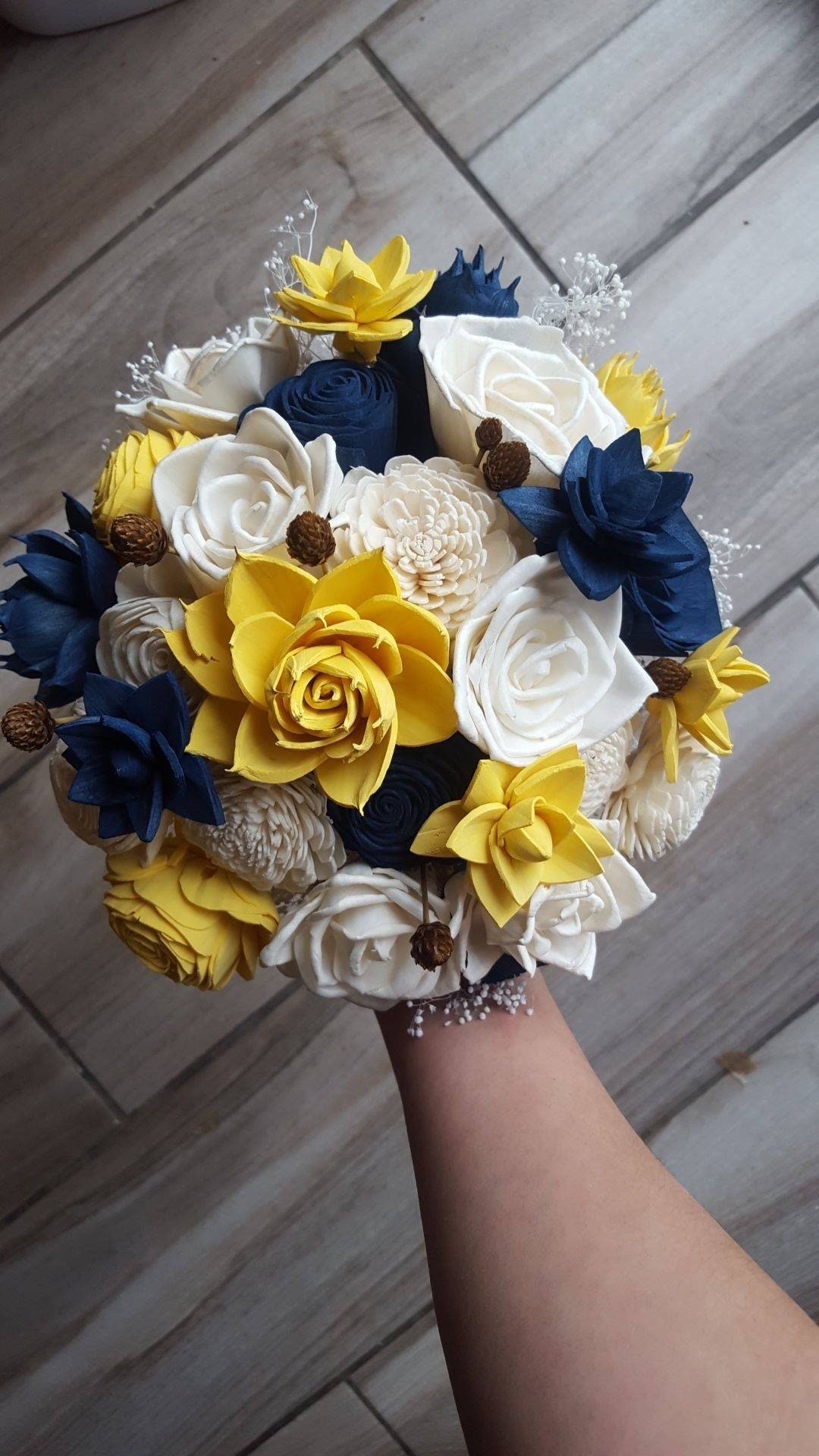 Yellow And Blue Bouquet