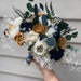 Fall Wedding Bouquet in Navy and Gold Sola Wood Flowers - Etsy