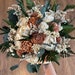 Rose Gold and Ivory Sola Wood Flower Bouquet Wedding Bouquet - Etsy