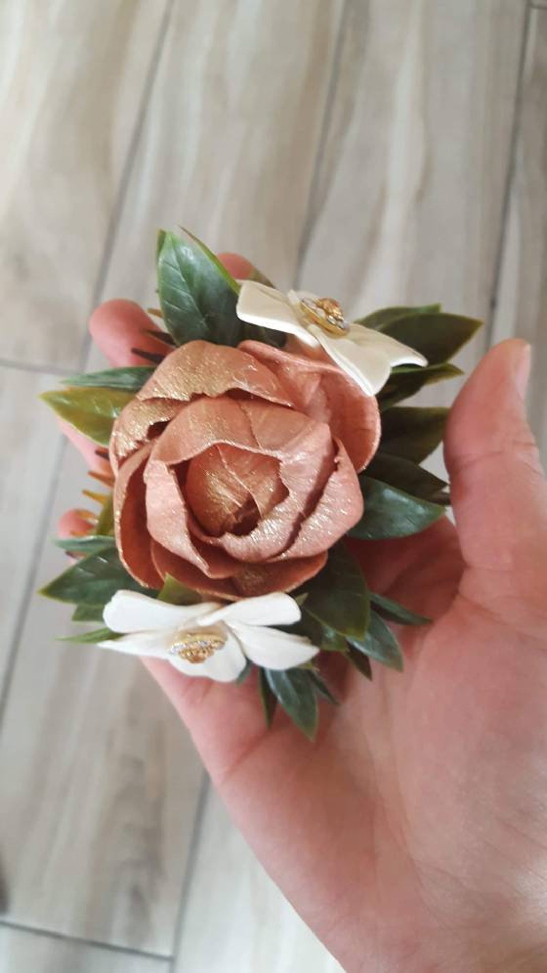 Floral Comb, Hair Comb, Flower Comb, Bridal Comb, Flower Girl Comb ...