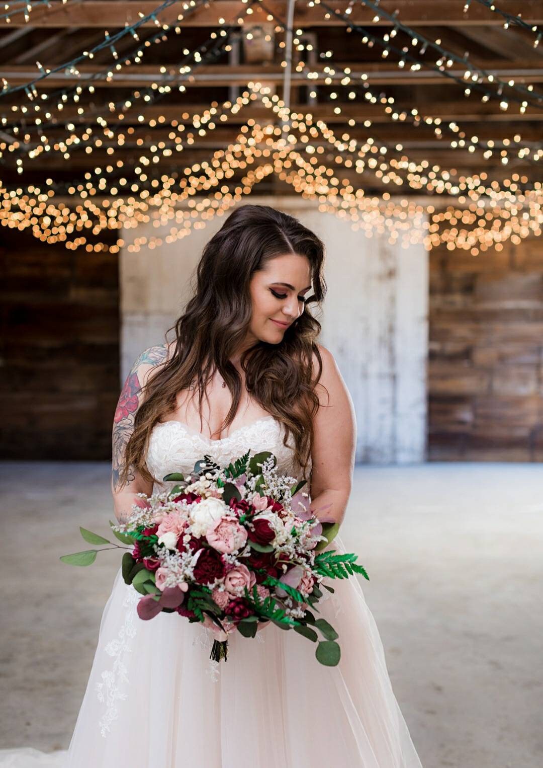 Burgundy and Dusty Rose Boho Bouquet, Sola Wood Flowers - Etsy