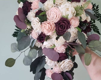 Maroon Bouquet - Etsy