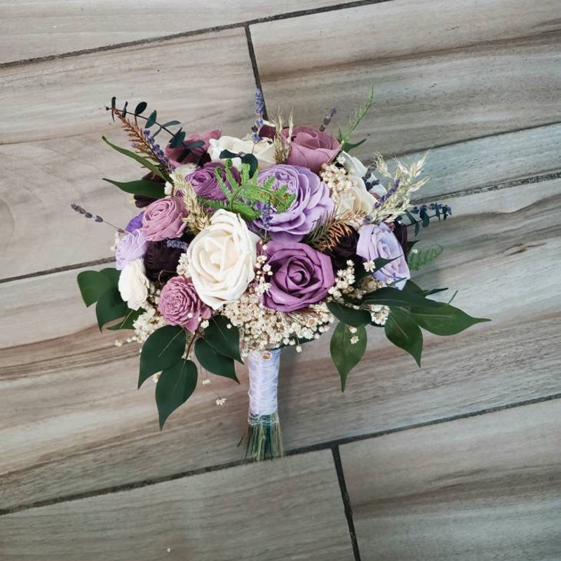 Lavender Bridal Bouquet - Etsy