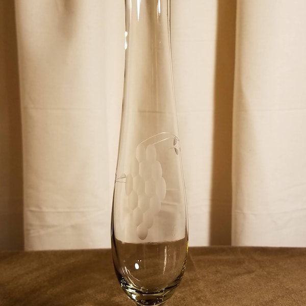 Glass Narrow Vase - Etsy