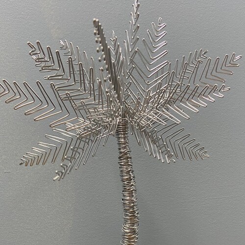 Blue Wire Tree Sculpture on Wooden Base Bonsai Wire Tree - Etsy