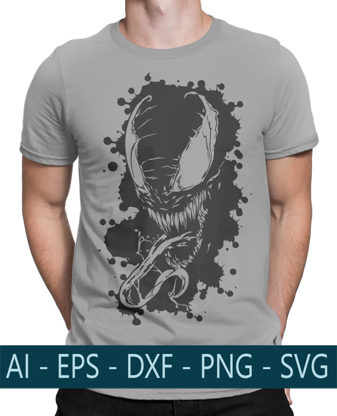 Venom DXF SVG Eps Png Ai Cutfile - Etsy