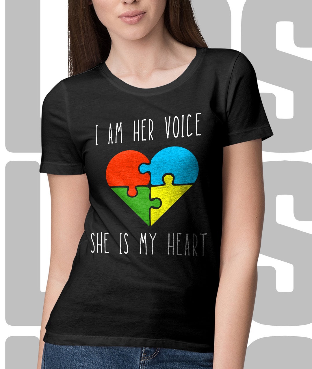 Autism I Am Her Voice She is My Heart - I Am His Voice He is My Heart ...