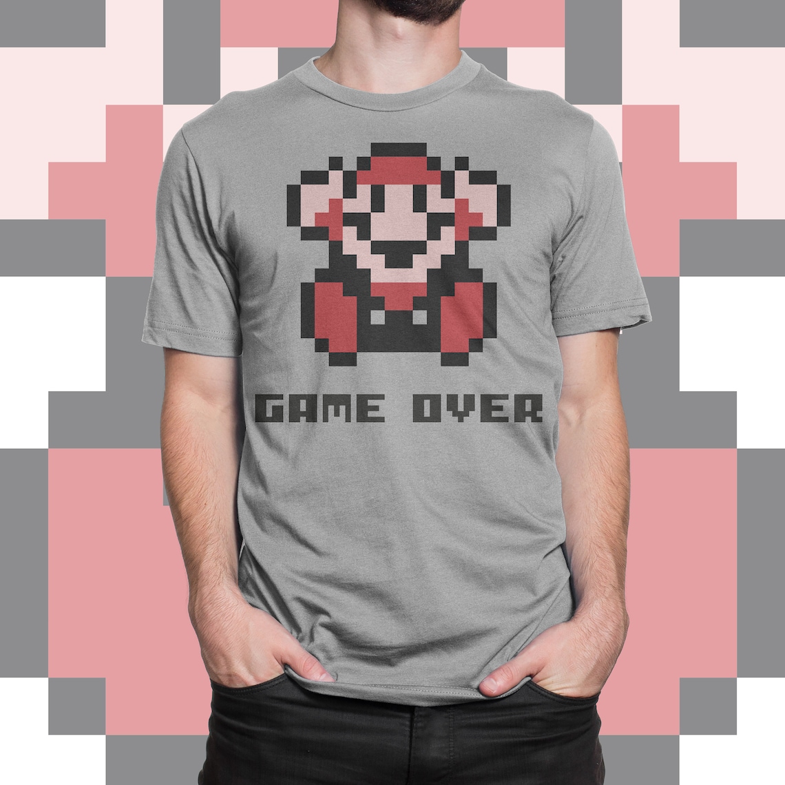 Game Over Mario Bros SVG AI DXF Cutfile - Etsy
