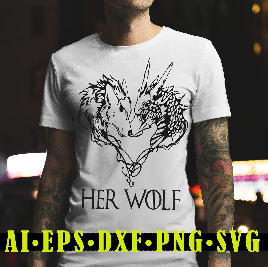 Her Wolf Game of Thrones GOT DXF SVG Eps Png Ai Cutfile - Etsy