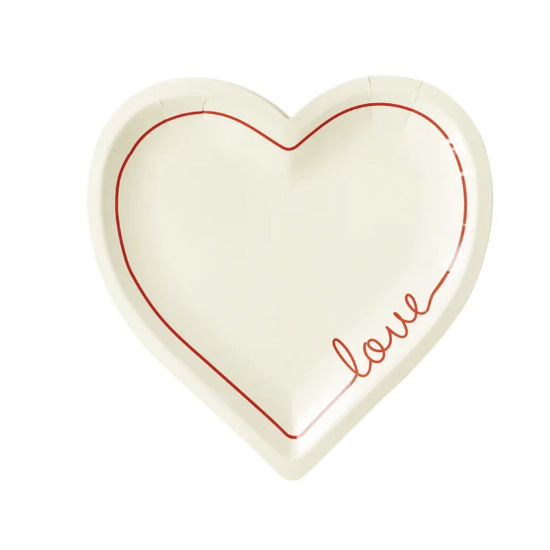 Heart Shaped Dinner Plates - Etsy