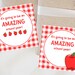 Red Apple Gift Tags, Teacher Appreciation Tags, Back to School Tags ...