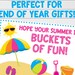 End of Year Gift, Buckets of Fun, Printable, Digital File, Ready for ...