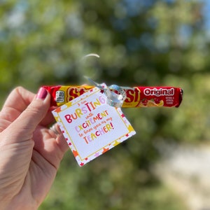 Gift for Teacher, Bursting With Excitement, First Day of School ...