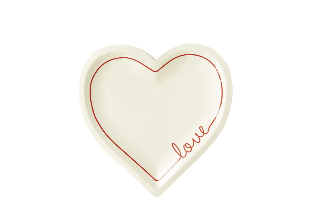 Heart Shaped Plates, Love Plates, Valentines Day Plates, Valentine's ...