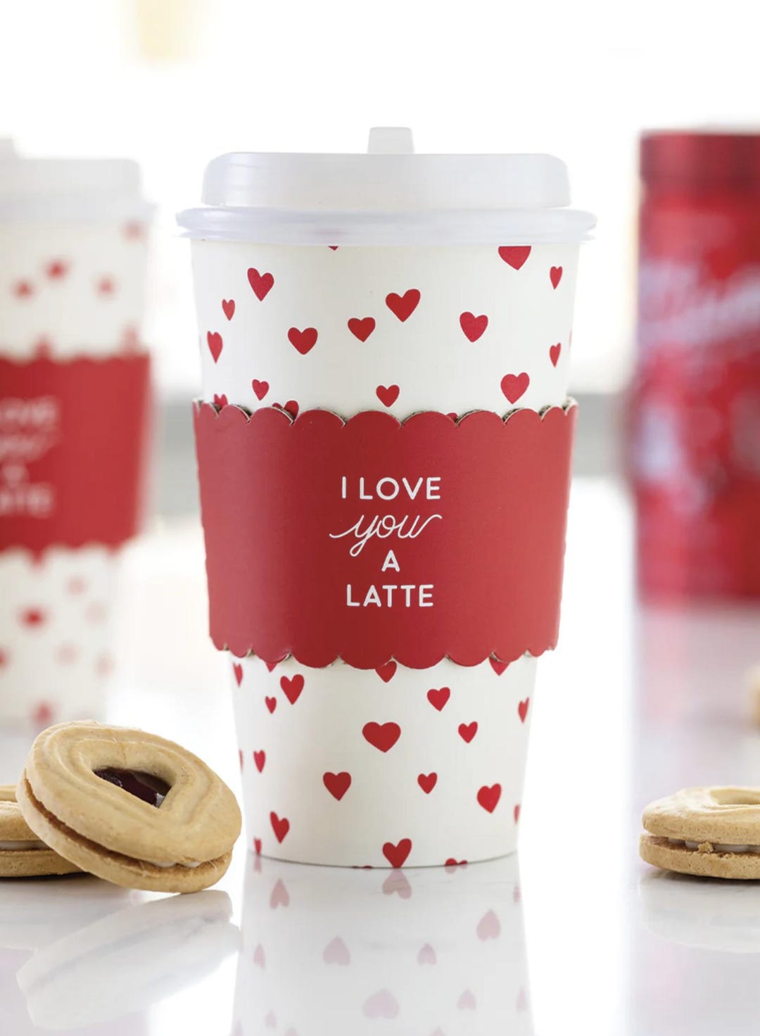 Love You a Latte Coffee Cups, Valentine Coffee Bar, Valentine Cups ...