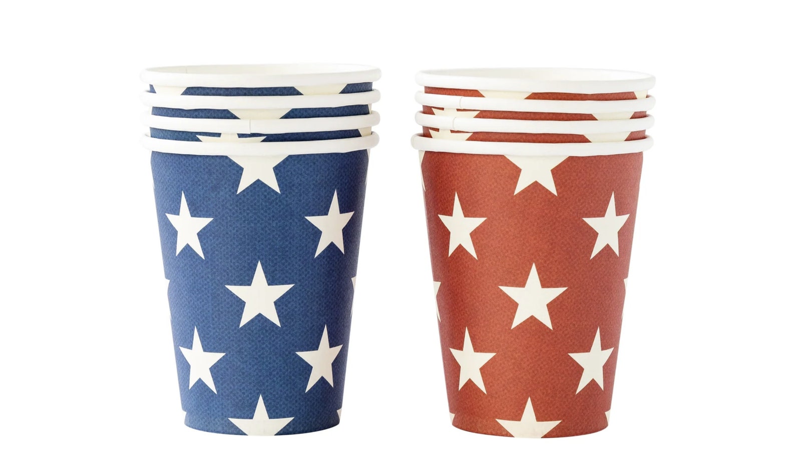 Red White and Blue Star Cups, Independence Day Party Cups, Fourth of ...