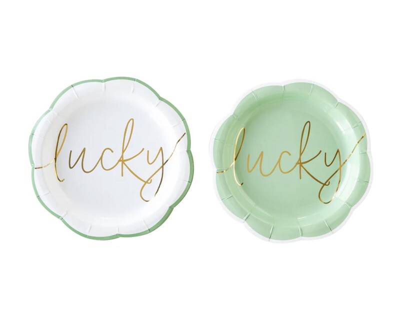 Lucky Paper Plates, St. Patrick's Day Plates, St. Patty's Day Plates ...