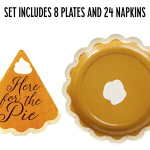 Pie Plates and Napkins, Thanksgiving Table, Pie Plates, Fall Tableware ...