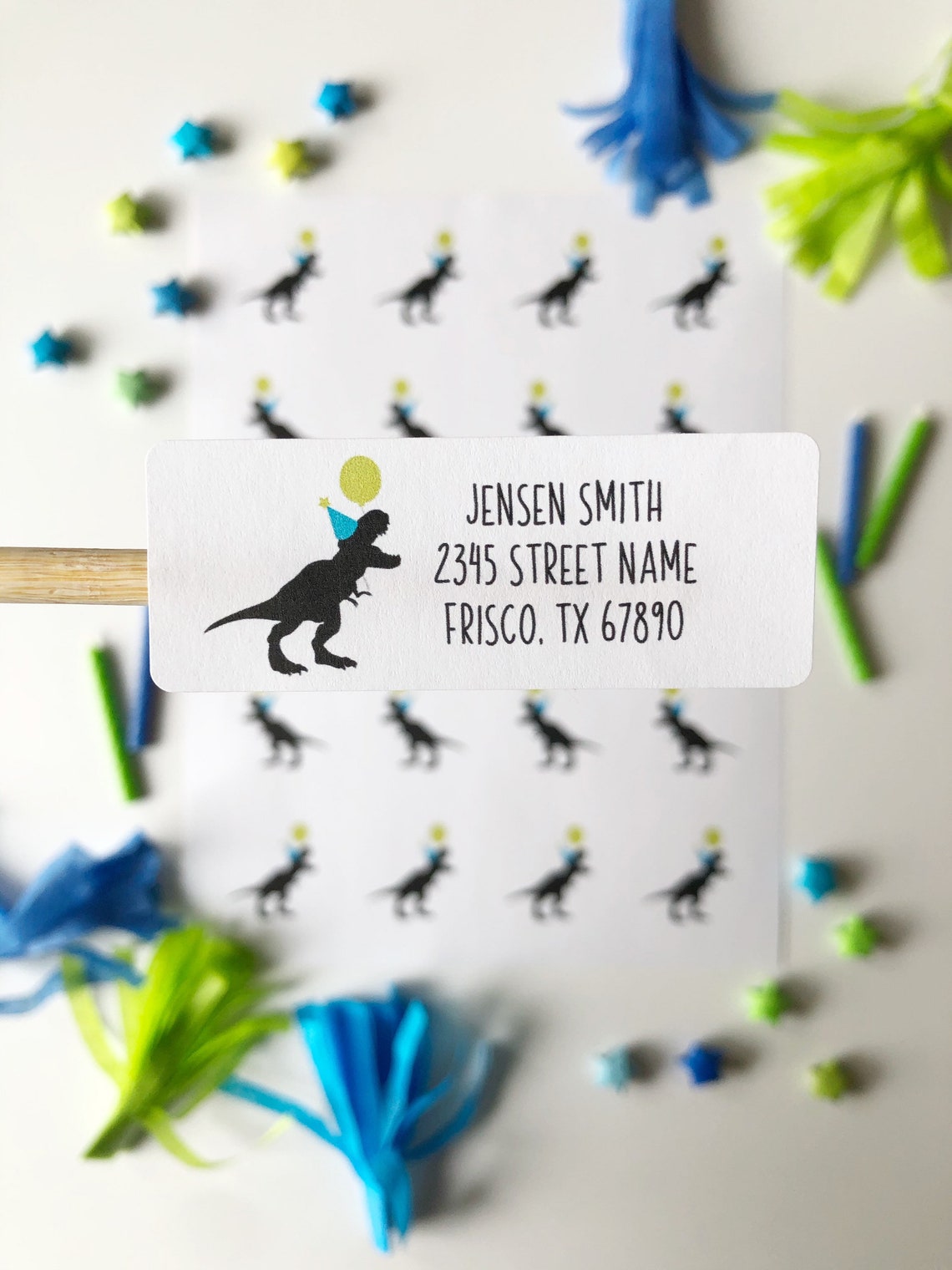 Dinosaur Birthday Stickers Dinosaur Stickers Birthday Party | Etsy