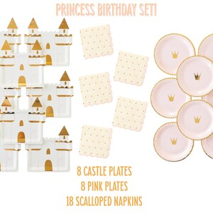 Princess Party, Princess Birthday, Pink and Gold Birthday, Castle ...