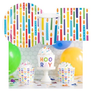 Birthday Party in a Box Kit, Birthday Tableware, Happy Birthday Plates ...