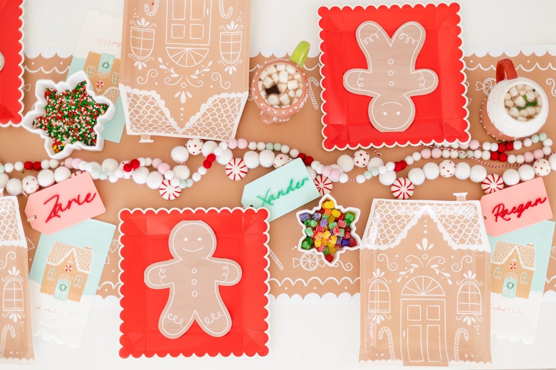 Gingerbread Man Napkins Gingerbread Party Gingerbread - Etsy