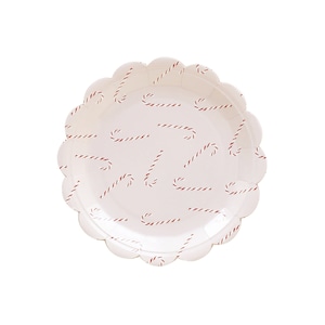 Candy Cane Plates, Candy Cane Party Decor, Pink Candy Cane, Candy Cane ...