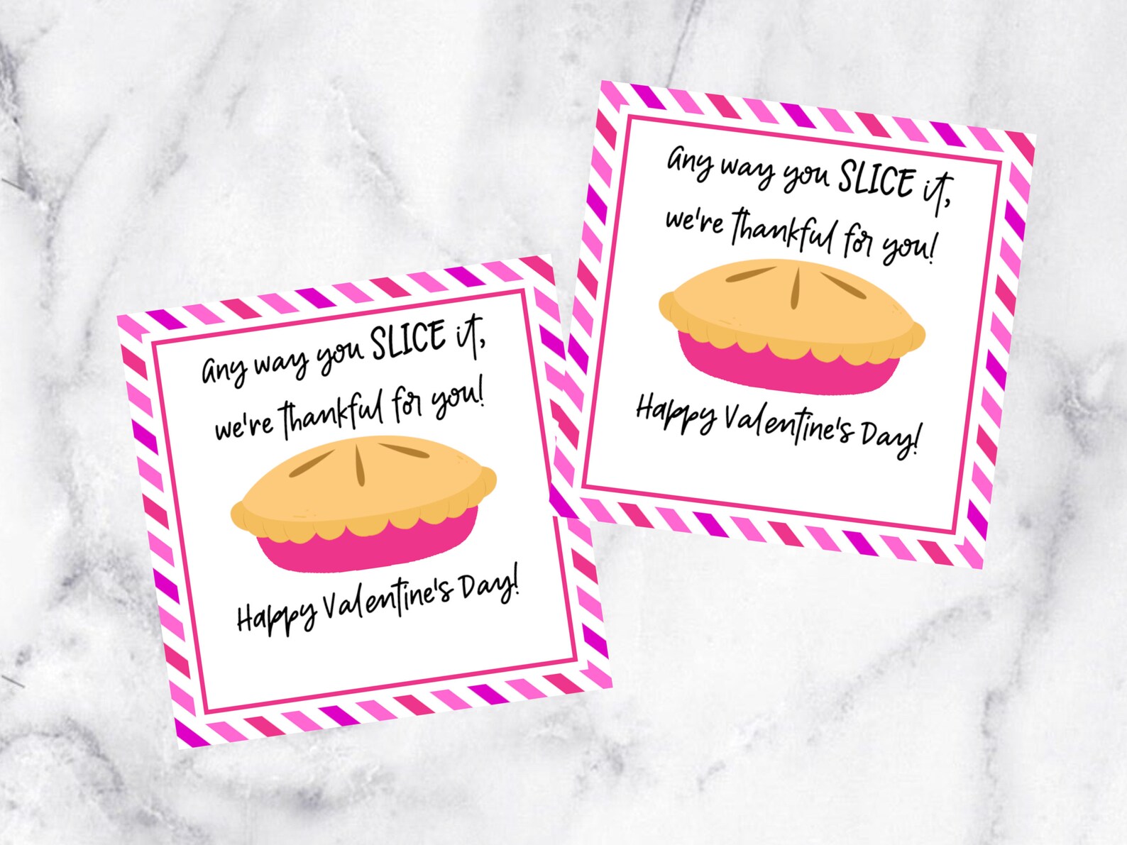 Any Way You Slice It Pie Thank You Tag Teacher Valentines - Etsy
