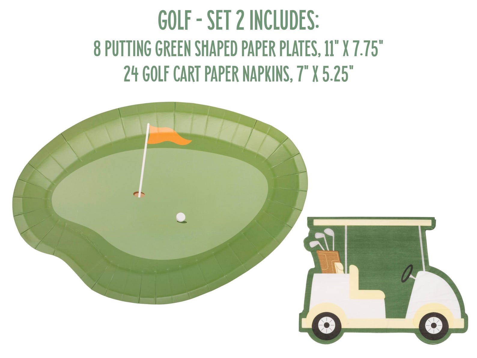 Golf Party Supplies: Plates and Napkin Sets, Golf Birthday - Etsy