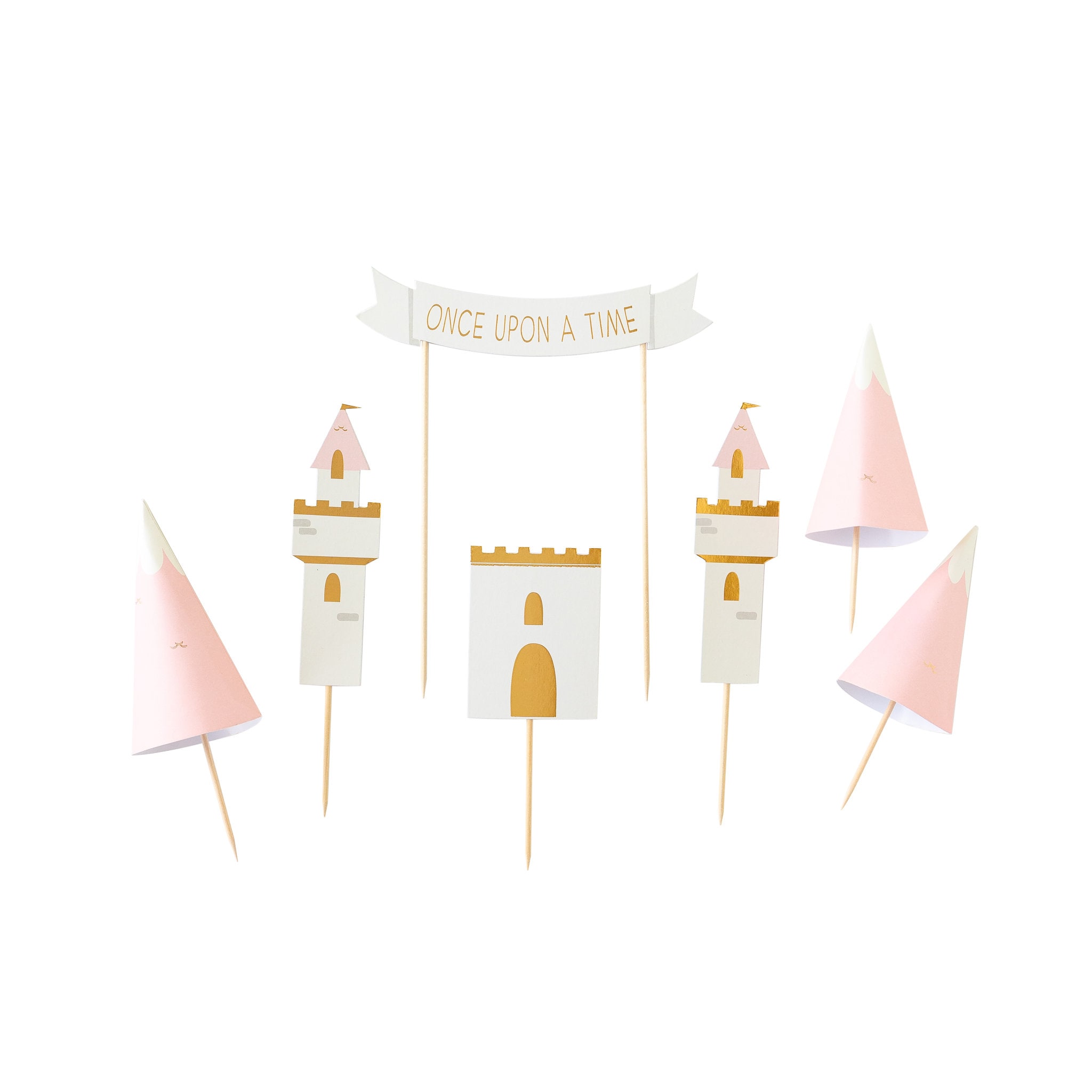 Princess Cake Topper Princess Castle Cake Pink and Gold - Etsy