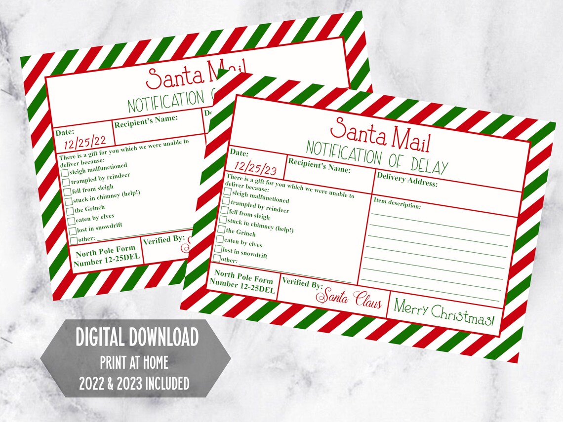 Santa Mail, Delayed Gift, Christmas Gift Delay, Missing Gift, Delayed ...