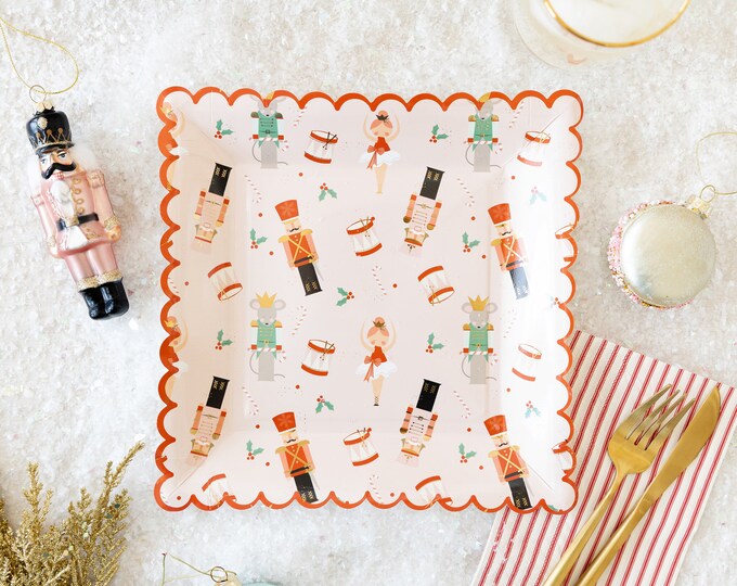 Nutcracker Plates, Scalloped Plates, Nutcracker Party Supplies ...