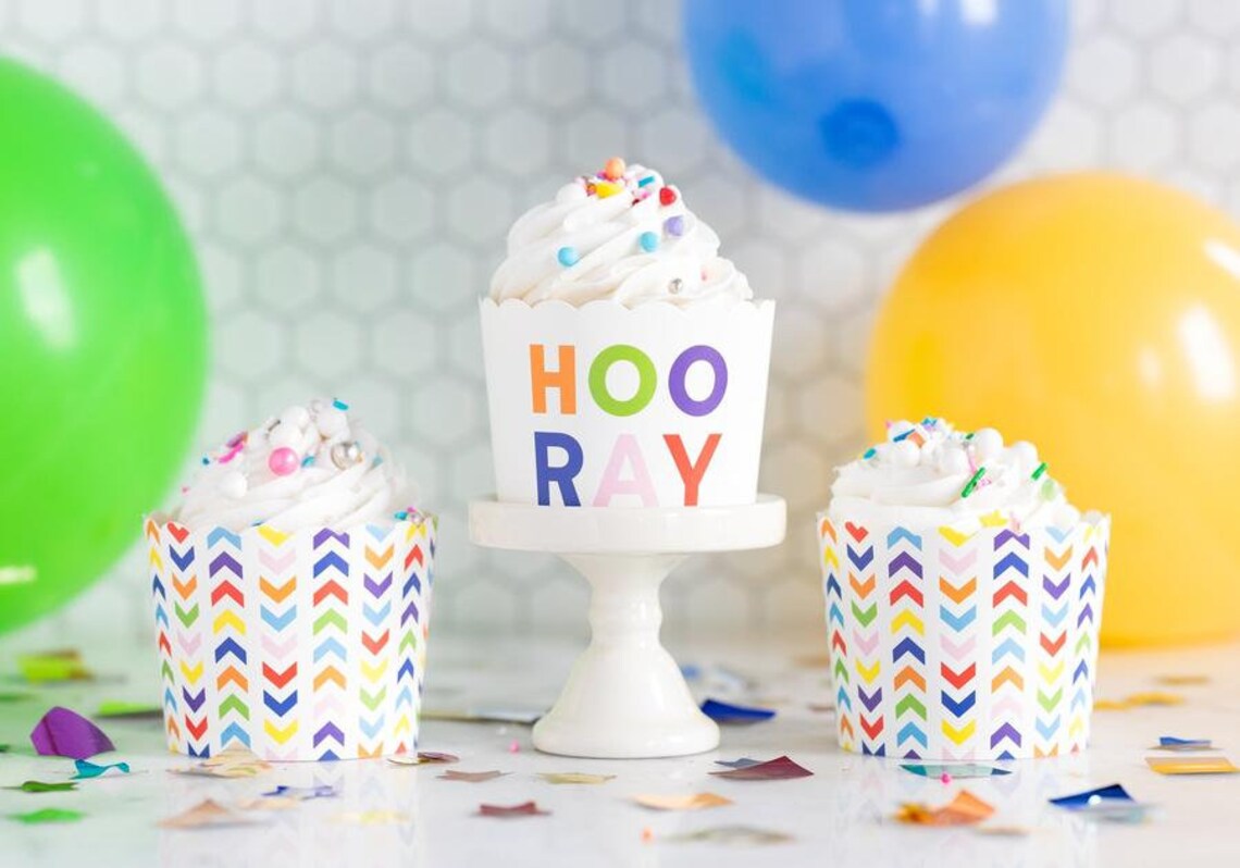 Birthday Party in a Box Kit Birthday Tableware Happy - Etsy