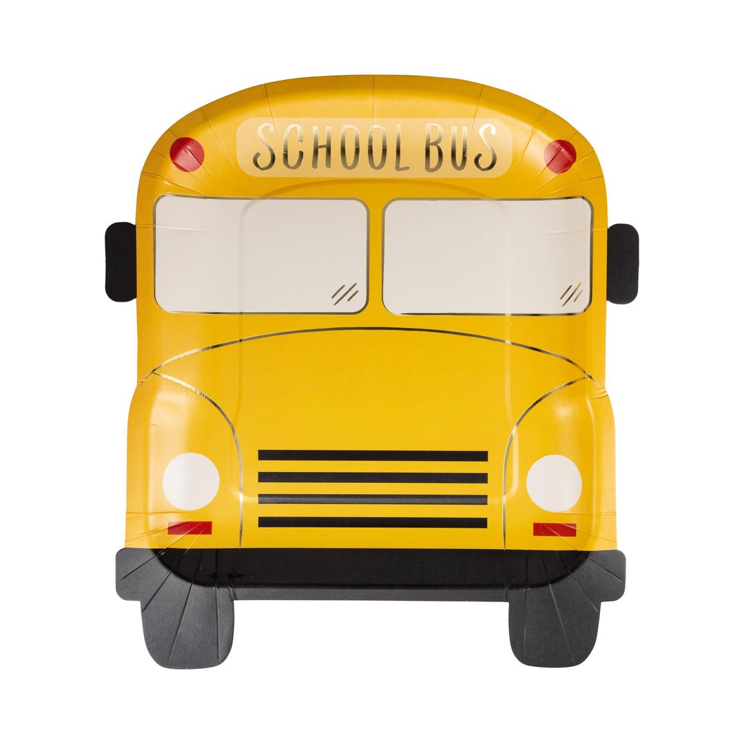 School Bus Plates, Back to School Plates, First Day of School, First ...