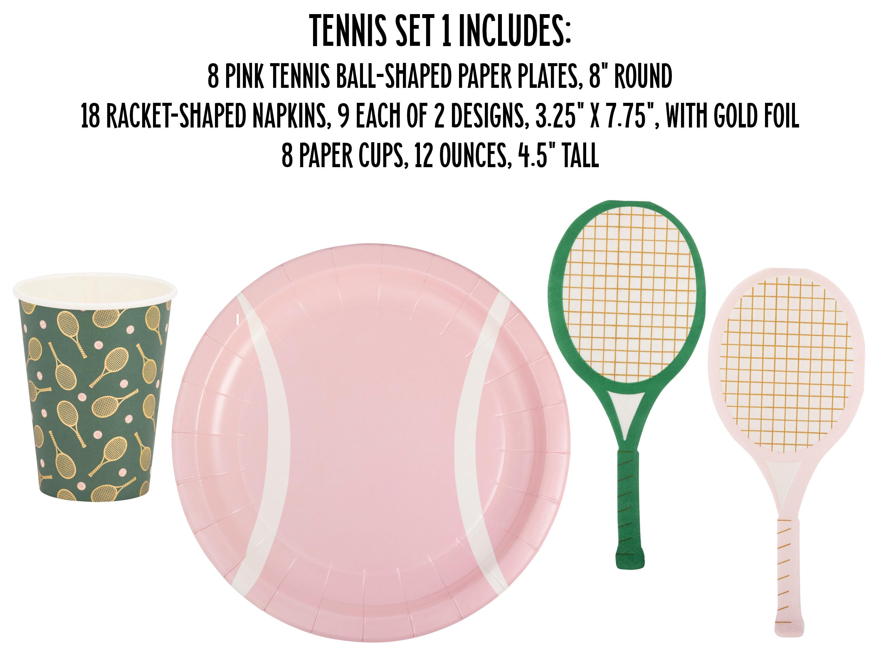 Tennis Party Supplies, Game Set Match, Tennis Birthday, Tennis Plates ...