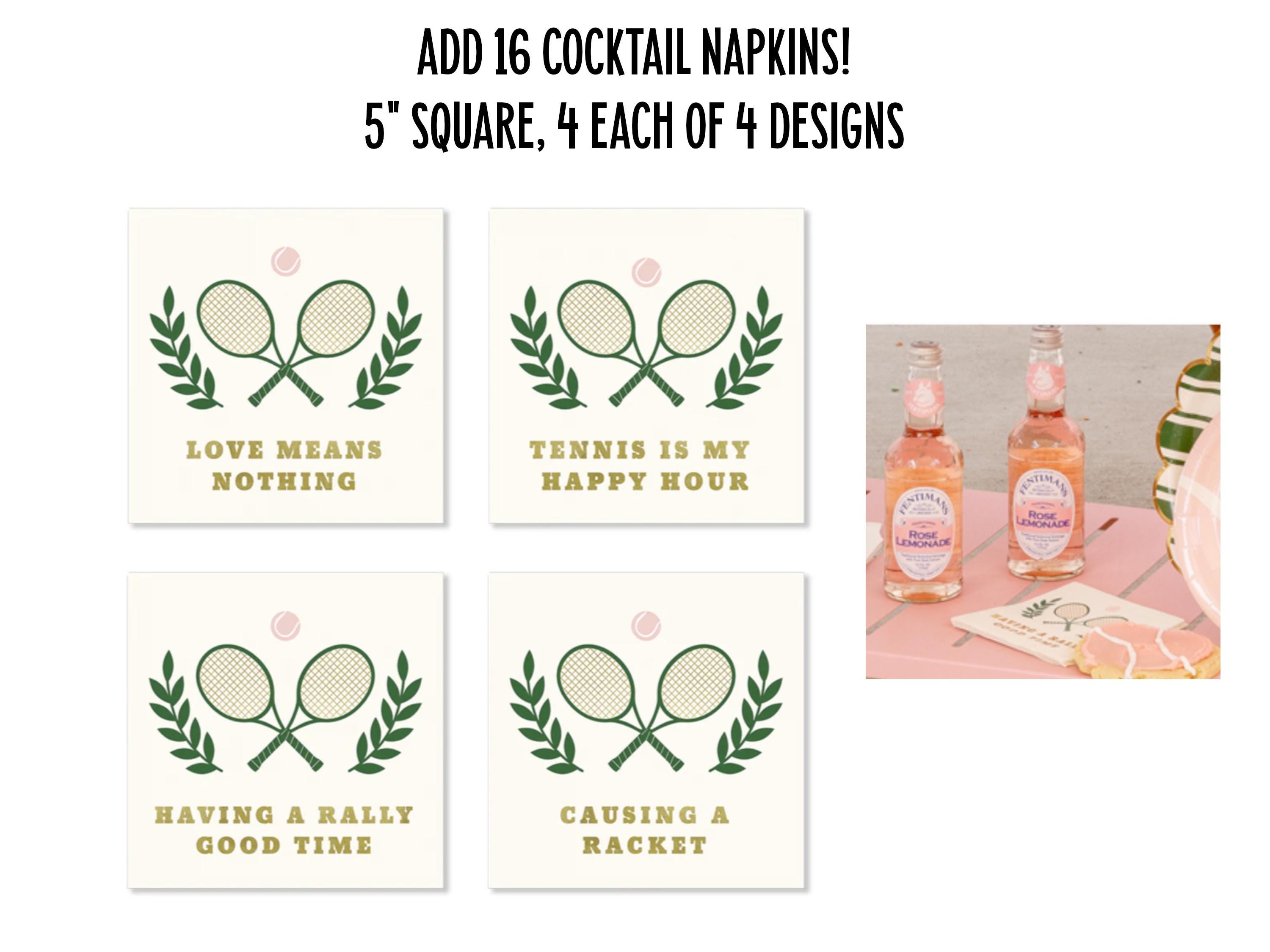 Tennis Party Supplies, Game Set Match, Tennis Birthday, Tennis Plates ...