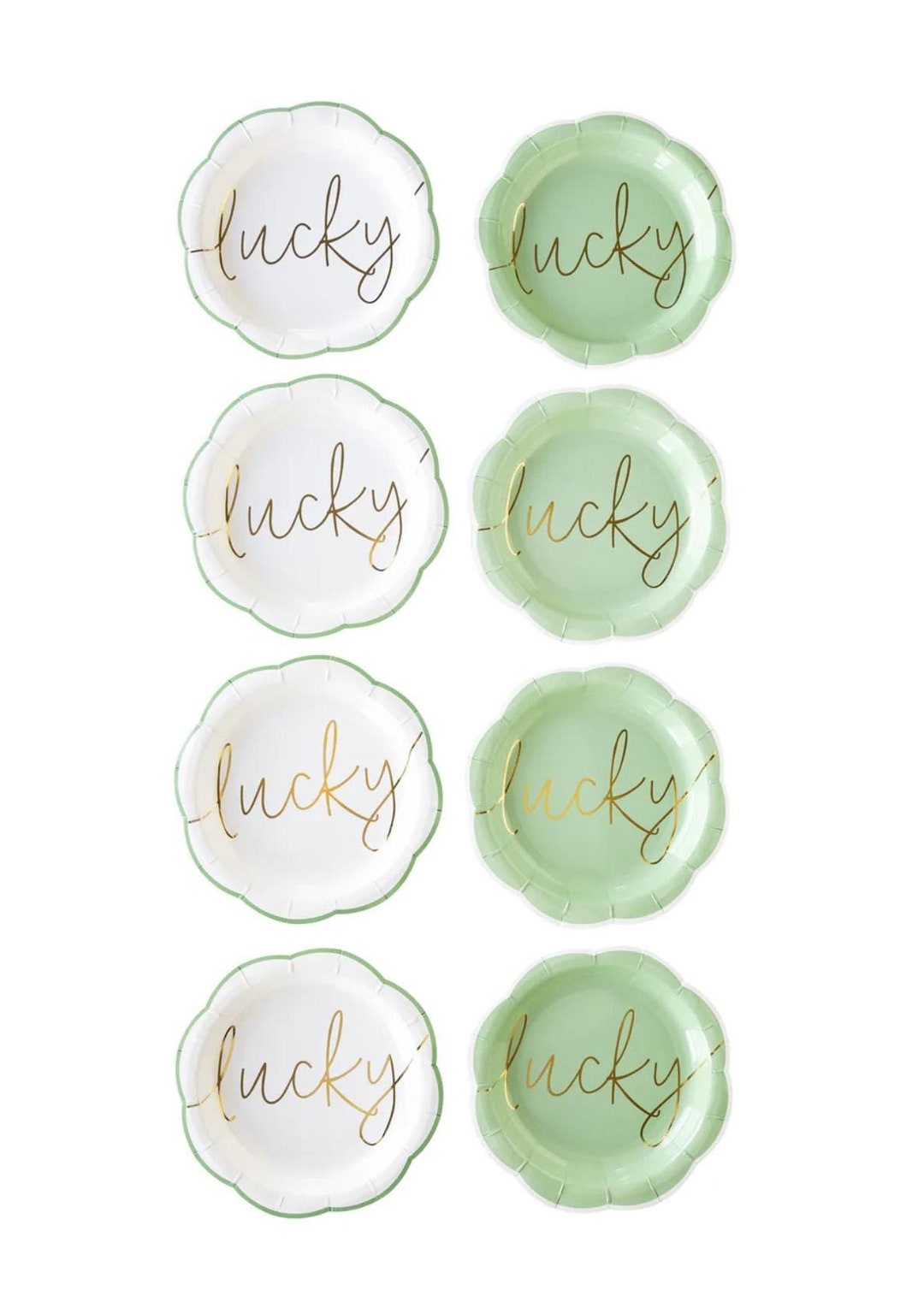 Lucky Paper Plates, St. Patrick's Day Plates, St. Patty's Day Plates ...
