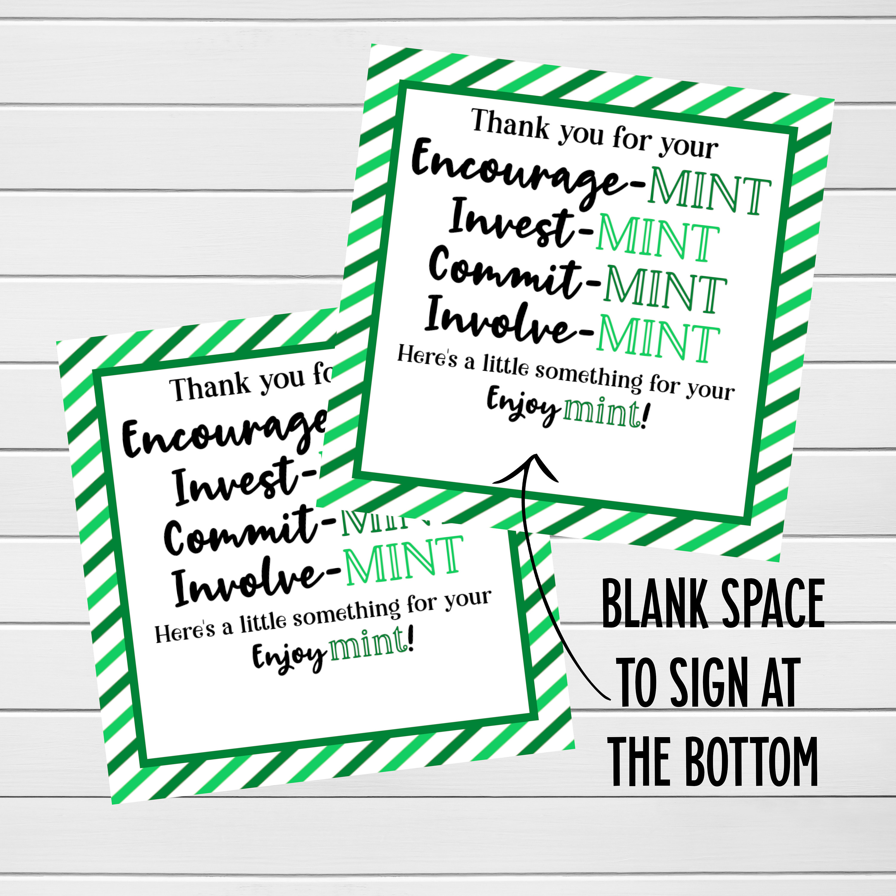 Teacher Appreciation Printable Tag Mint Tags Teacher Gift - Etsy Canada