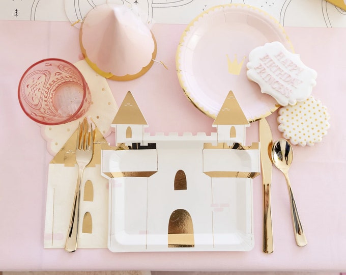 Princess Party, Princess Birthday, Pink and Gold Birthday, Castle ...