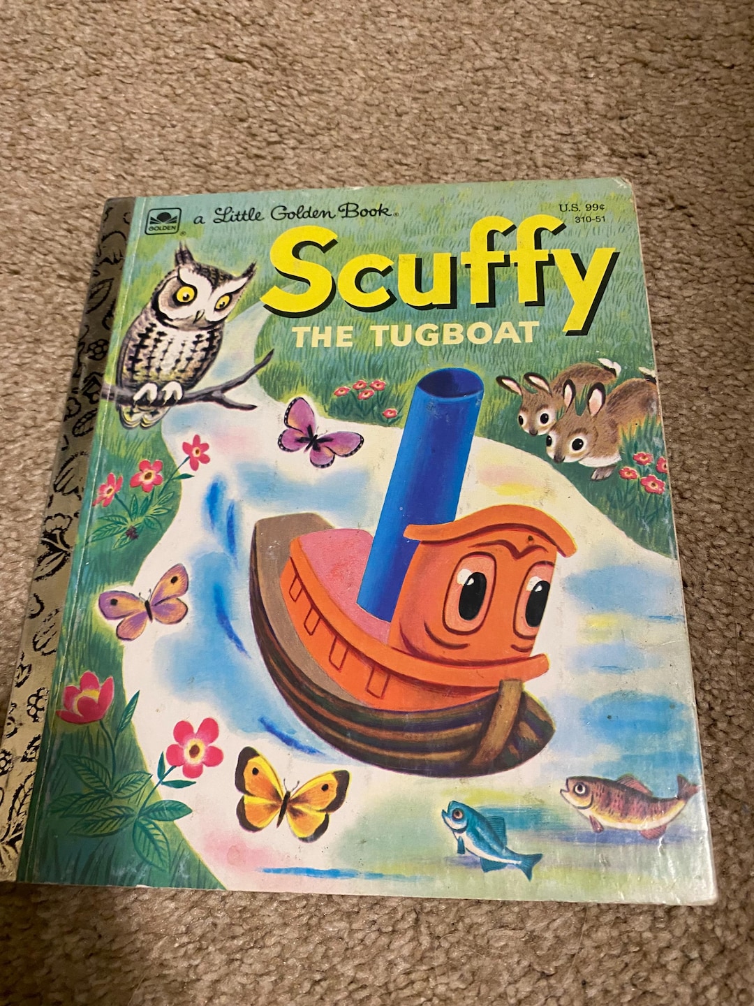 1955 Little Golden Book Scuffy the Tugboat - Etsy