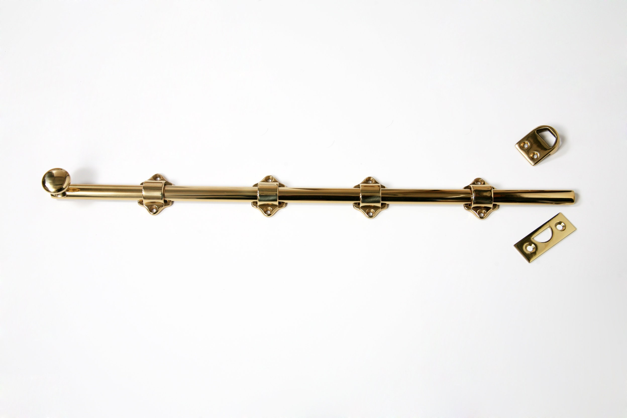 Solid Brass Surface Mounted Dutch Bolt - US3 - Etsy