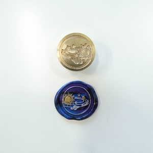 Galaxy Planets Solar System Sun Moon Stars Wax Seal Stamp, Wax Sealing ...