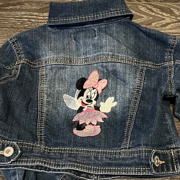 Minnie Mouse Jean Jacket - Etsy