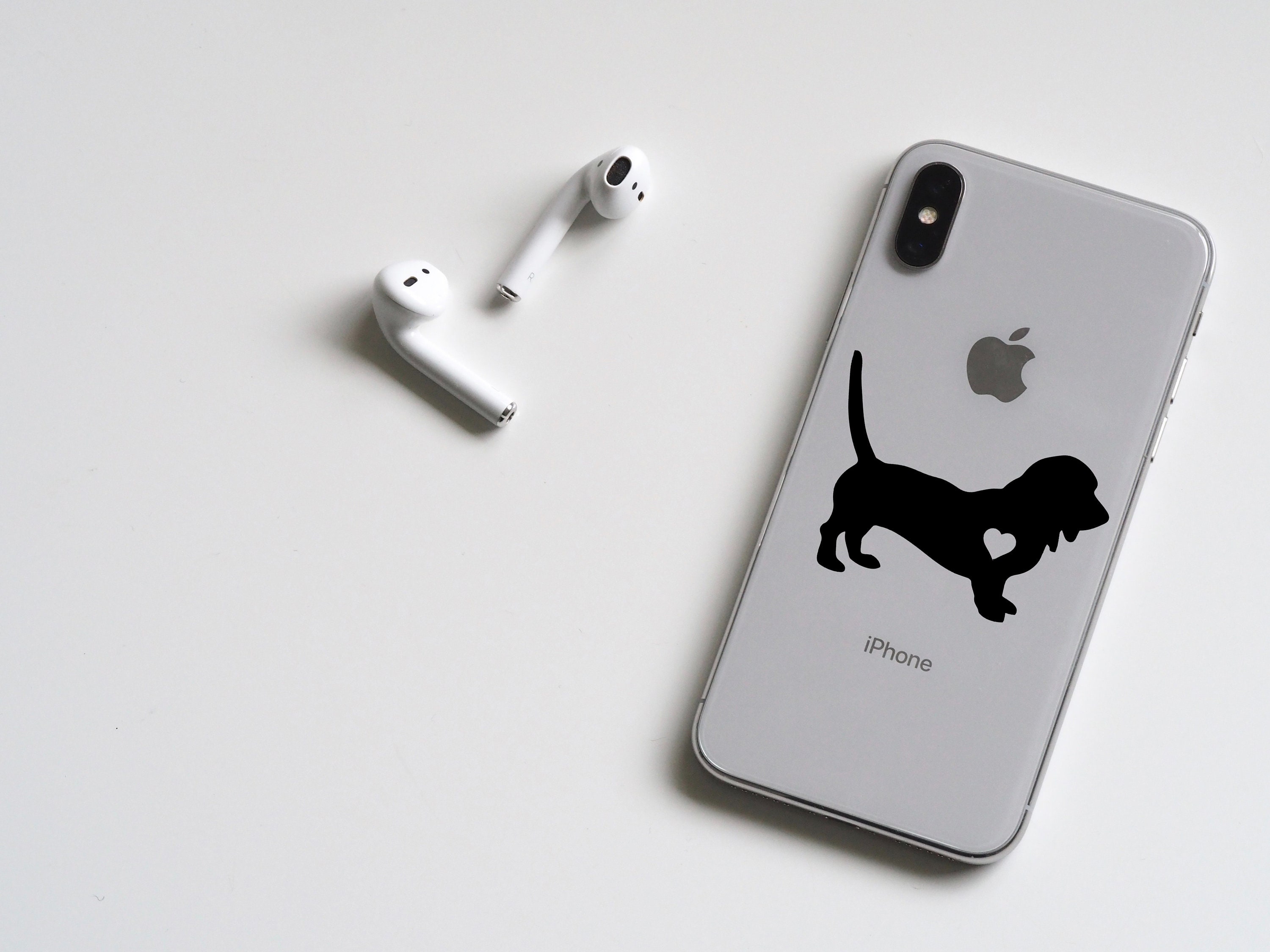 Basset Hound Heart Vinyl Basset Hound Vinyl Decal Dog - Etsy