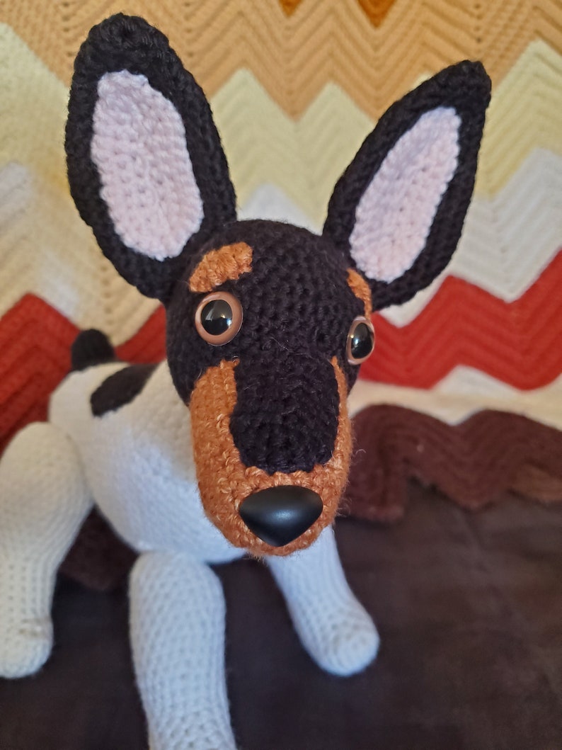 Crochet Amigurumi Rat Terrier Pattern - Etsy