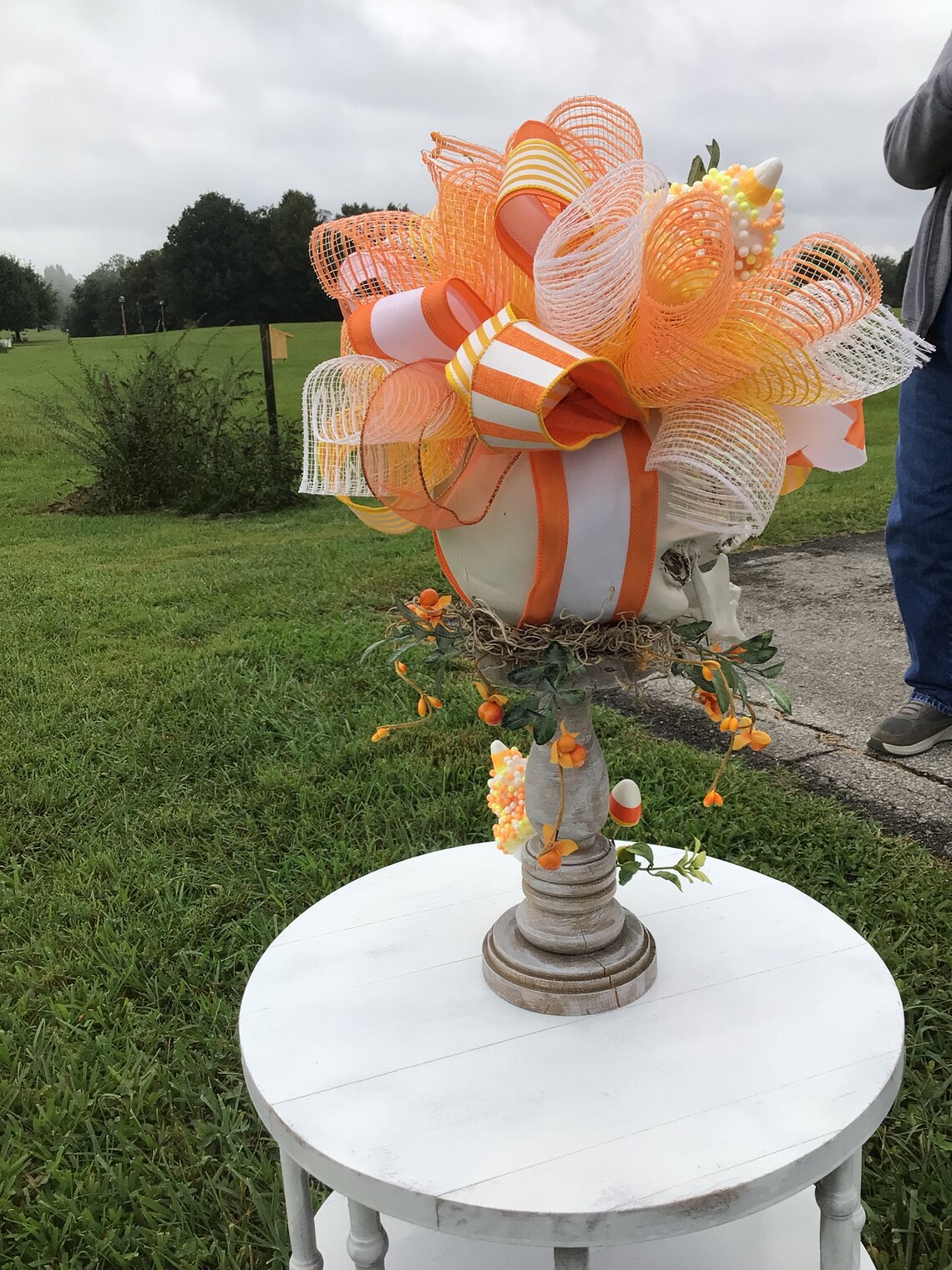 Halloween Candlestick Arrangement, Candy Corn Cupcakes, Bright ...