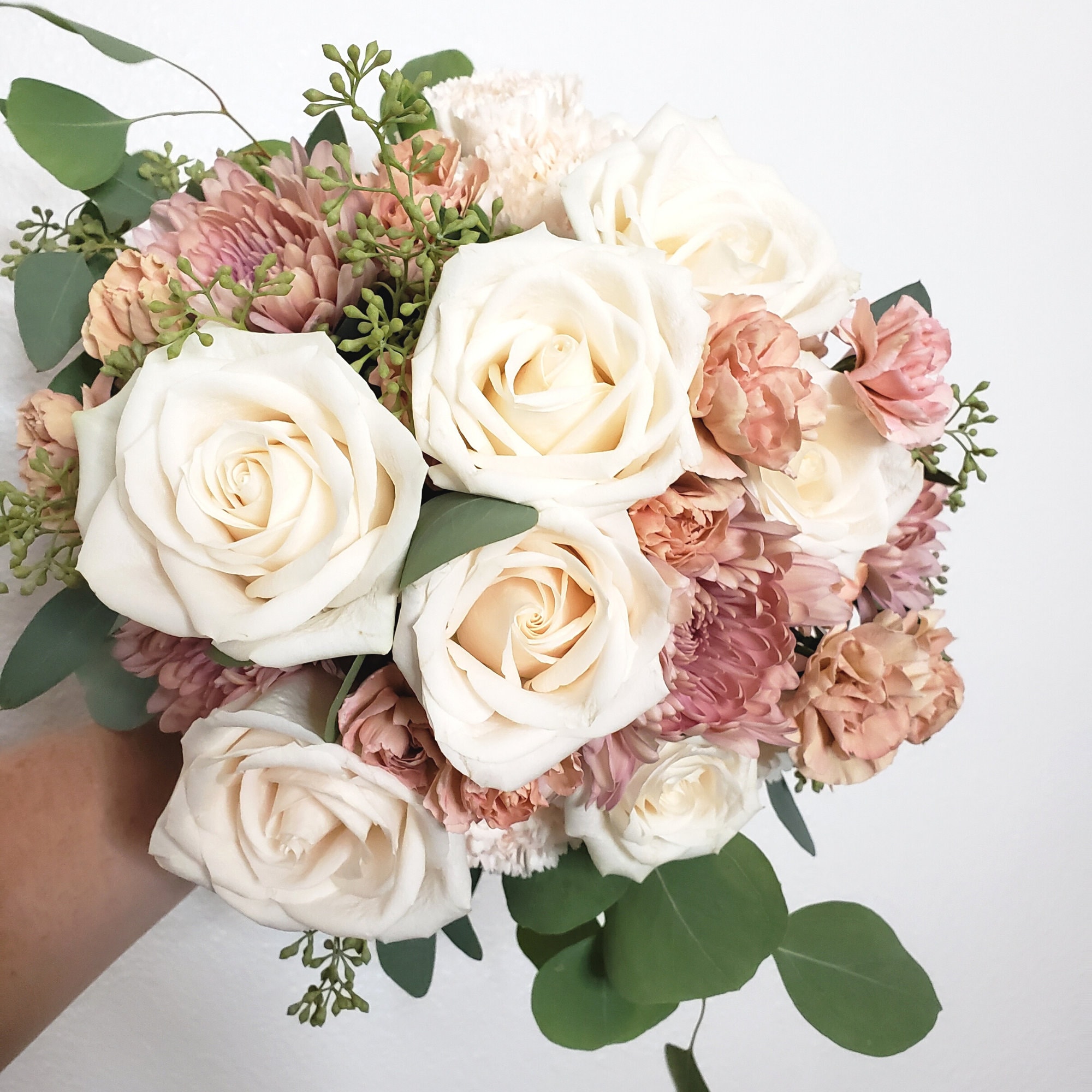 Blush Flower Arrangement Video Tutorial With Step by Step Instructions ...