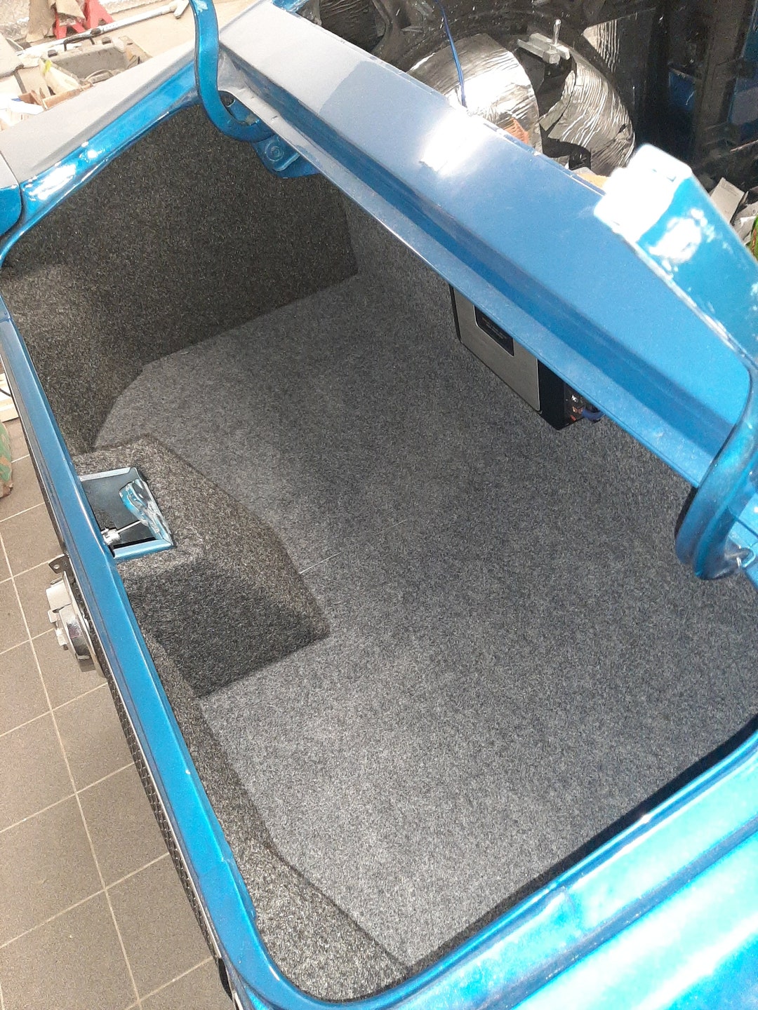 Trunk Carpeting Panels Complete Kit for 1969 - 1970 Mustang Fastback ...